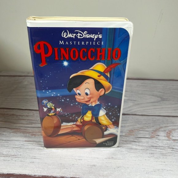 Disney | Media | Walt Disney Masterpiece Pinocchio Vhs Movie Clamshell ...